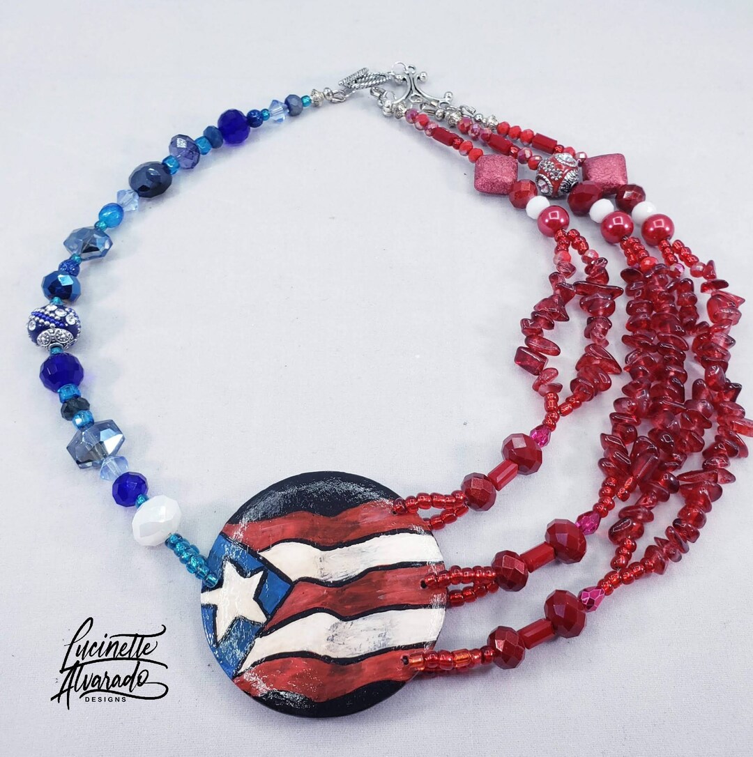 Puerto Rico Jewelry; Puerto Rico Jewelry; Puerto Rican Necklace, Puerto ...