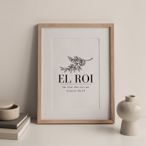Printable El Roi Wall Art. Instant Download Christian Scripture Bible ...