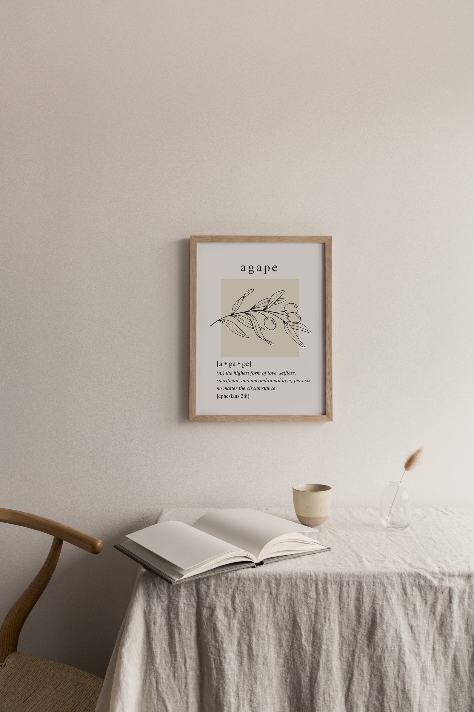 Agape Definition Printable Wall Art Agape Love Word Print - Etsy