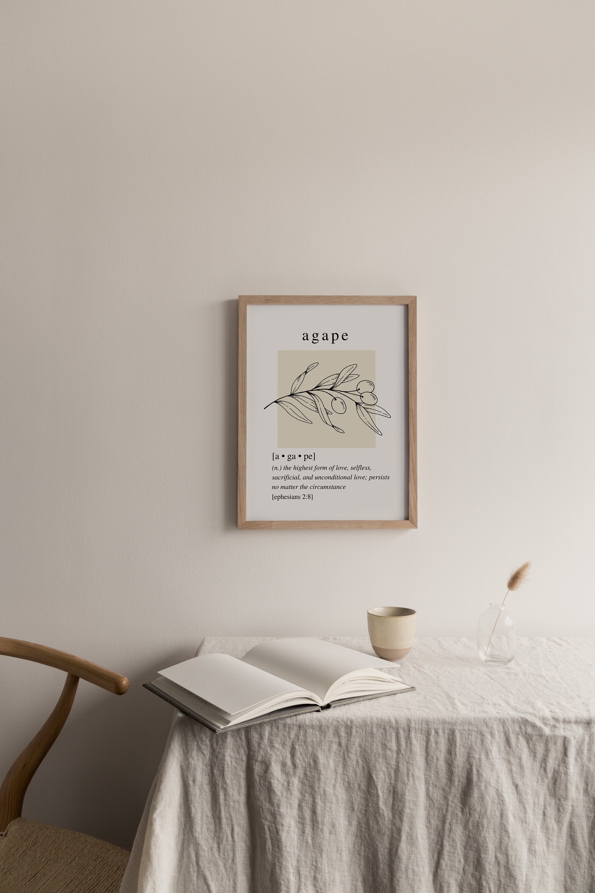 Agape Definition Printable Wall Art Agape Love Word Print - Etsy