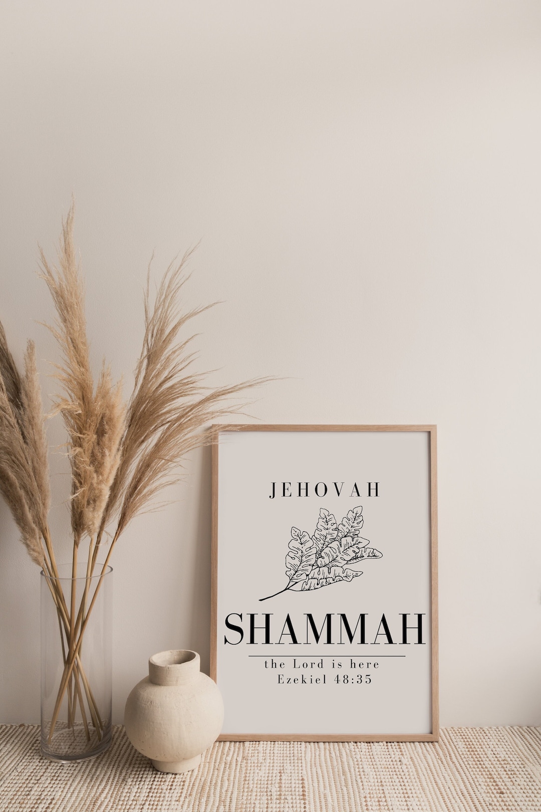 Shammah Printable Wall Art, Names of God, Christian Wall Art, Bible ...