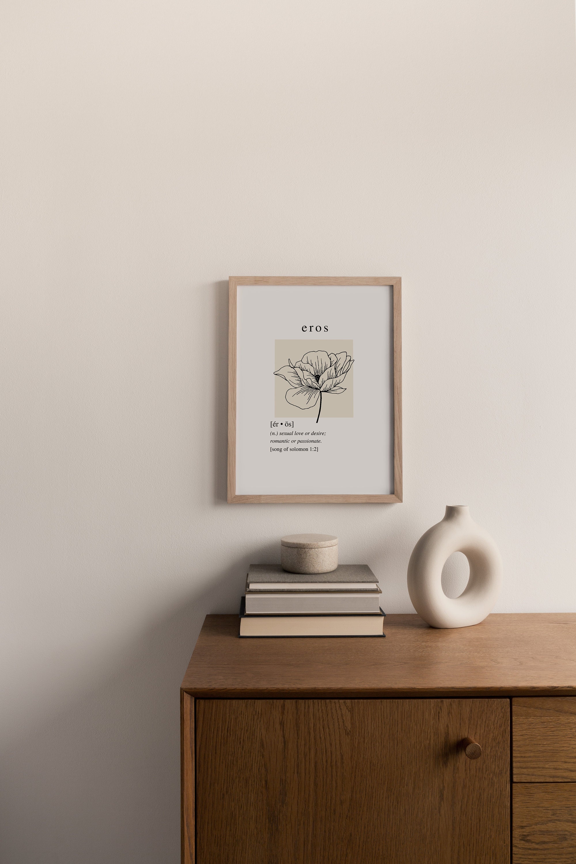 Eros Definition Printable Wall Art, Eros Greek Meaning Love Word Print ...