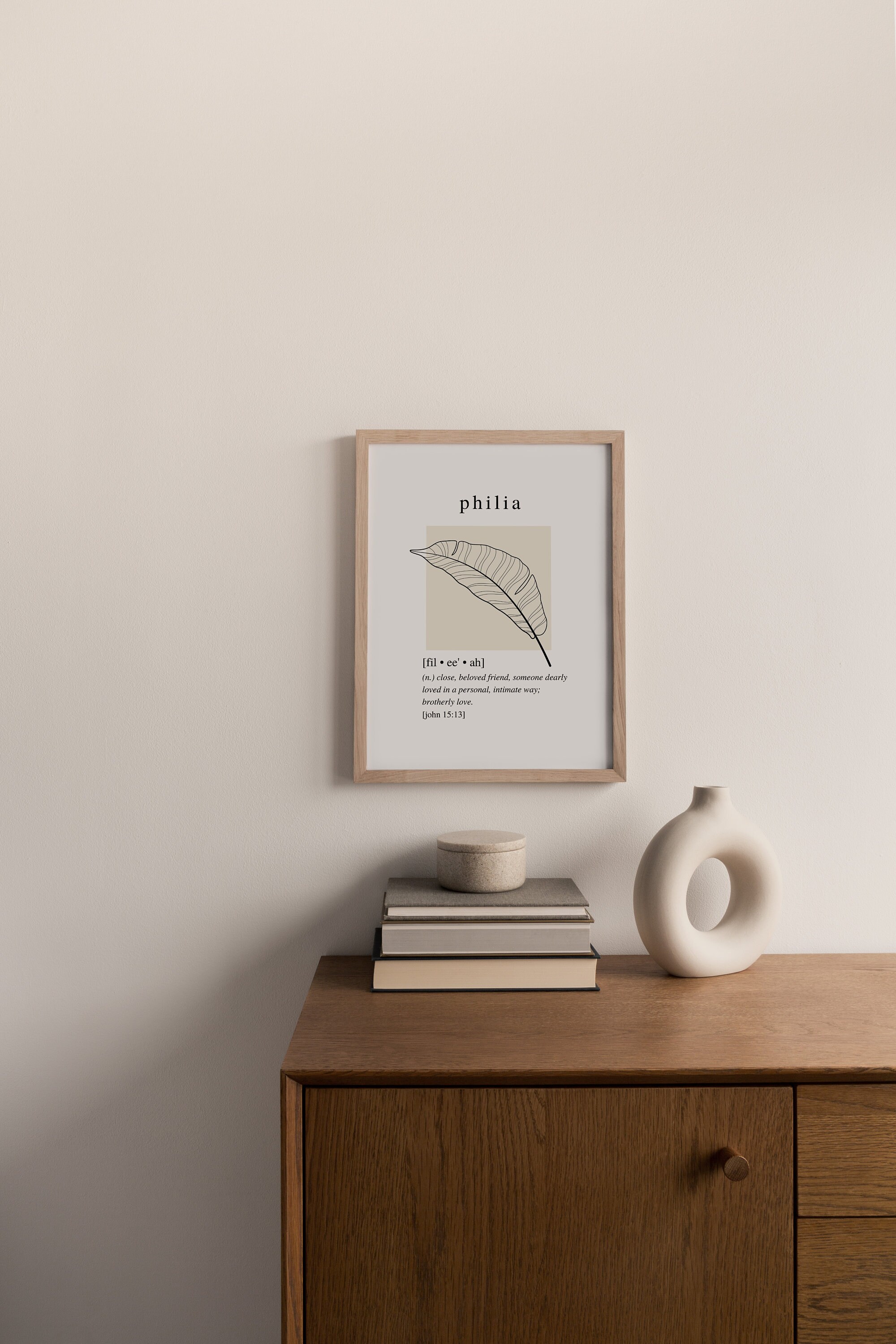 Philia Definition Printable Wall Art, Philia Greek Meaning Love Word ...