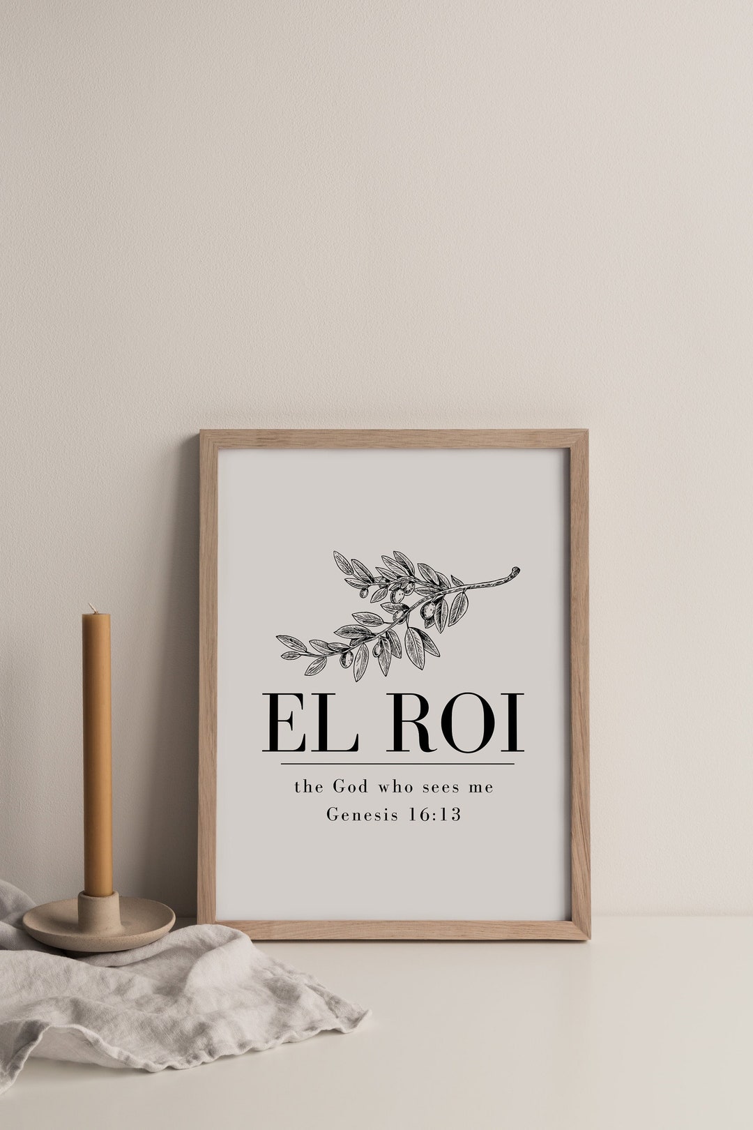 Printable El Roi Wall Art. Instant Download Christian Scripture Bible ...