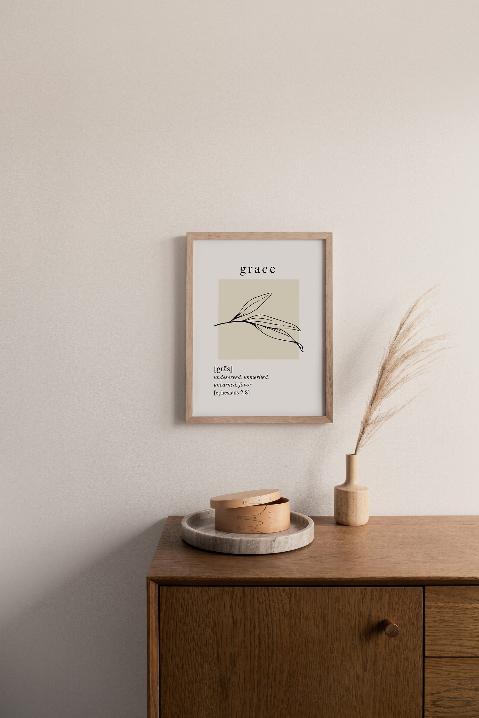 Grace Definition Printable Wall Art, Word Definition Print Christian ...