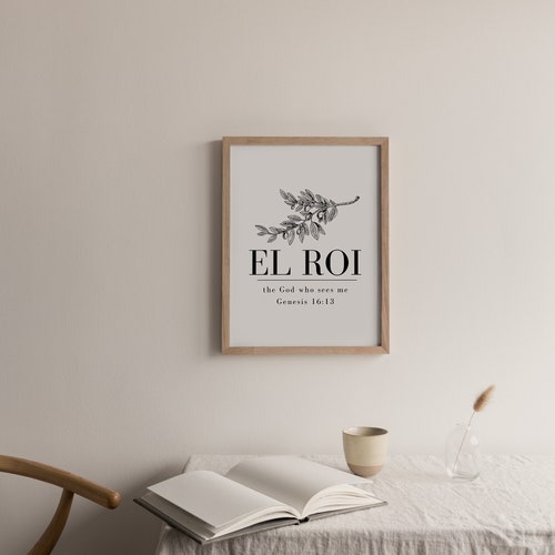 Printable El Roi Wall Art. Instant Download Christian - Etsy
