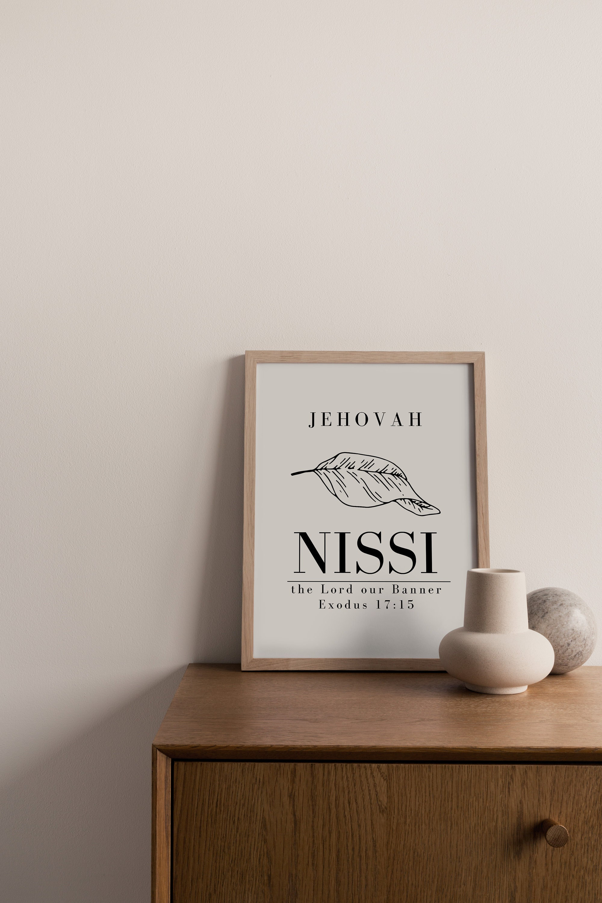 Nissi Printable Wall Art, Names of God, Christian Wall Art, Bible Verse ...
