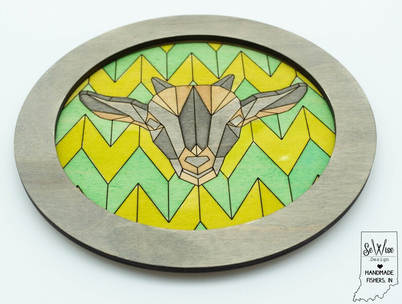 Geometric Adult Goat Barn Quilt - SVG File - Laser Cut File - Etsy