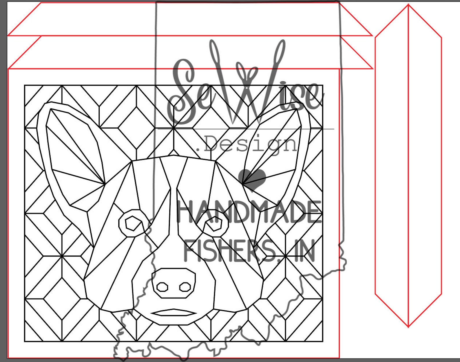 Geometric Corgi Barn Quilt - SVG File - Laser Cut File - Etsy