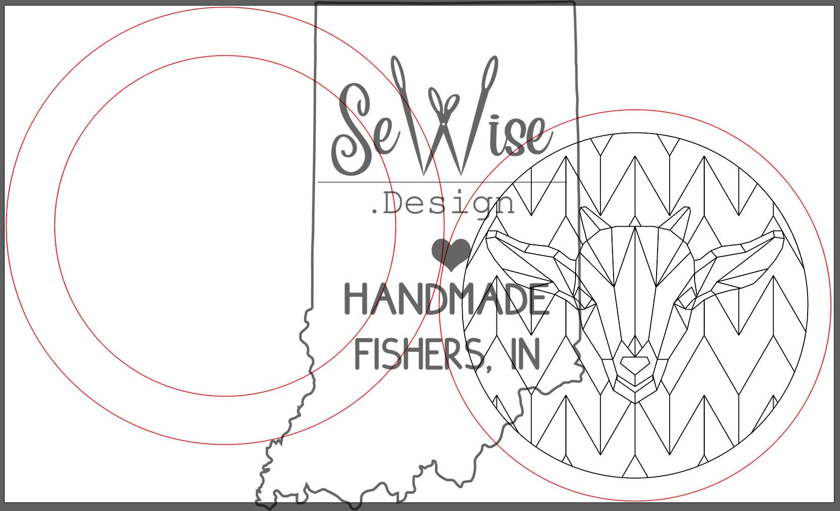 Geometric Adult Goat Barn Quilt - SVG File - Laser Cut File - Etsy