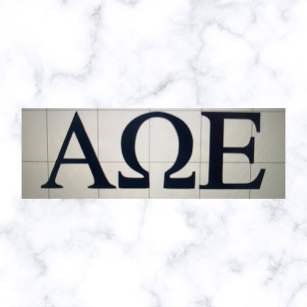 Greek Letter Decal - Etsy