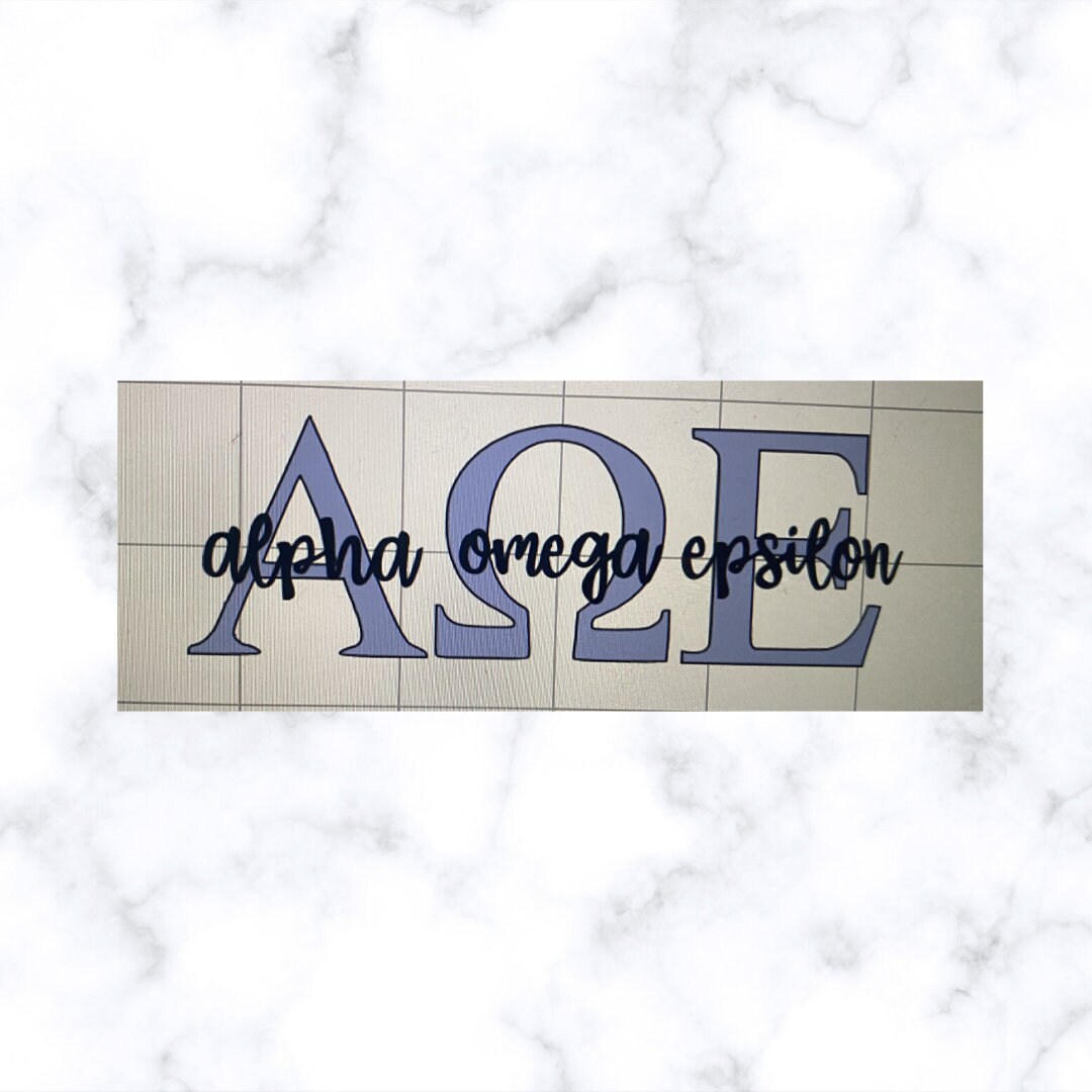 Custom Greek Decal - Etsy