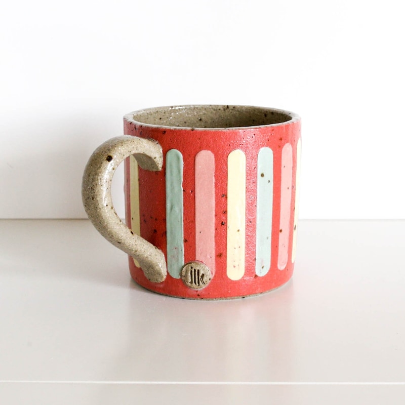 Striped Mugs - Etsy UK