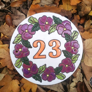 Ceramic House Numbers for Front Door Address Plaque for New | Etsy