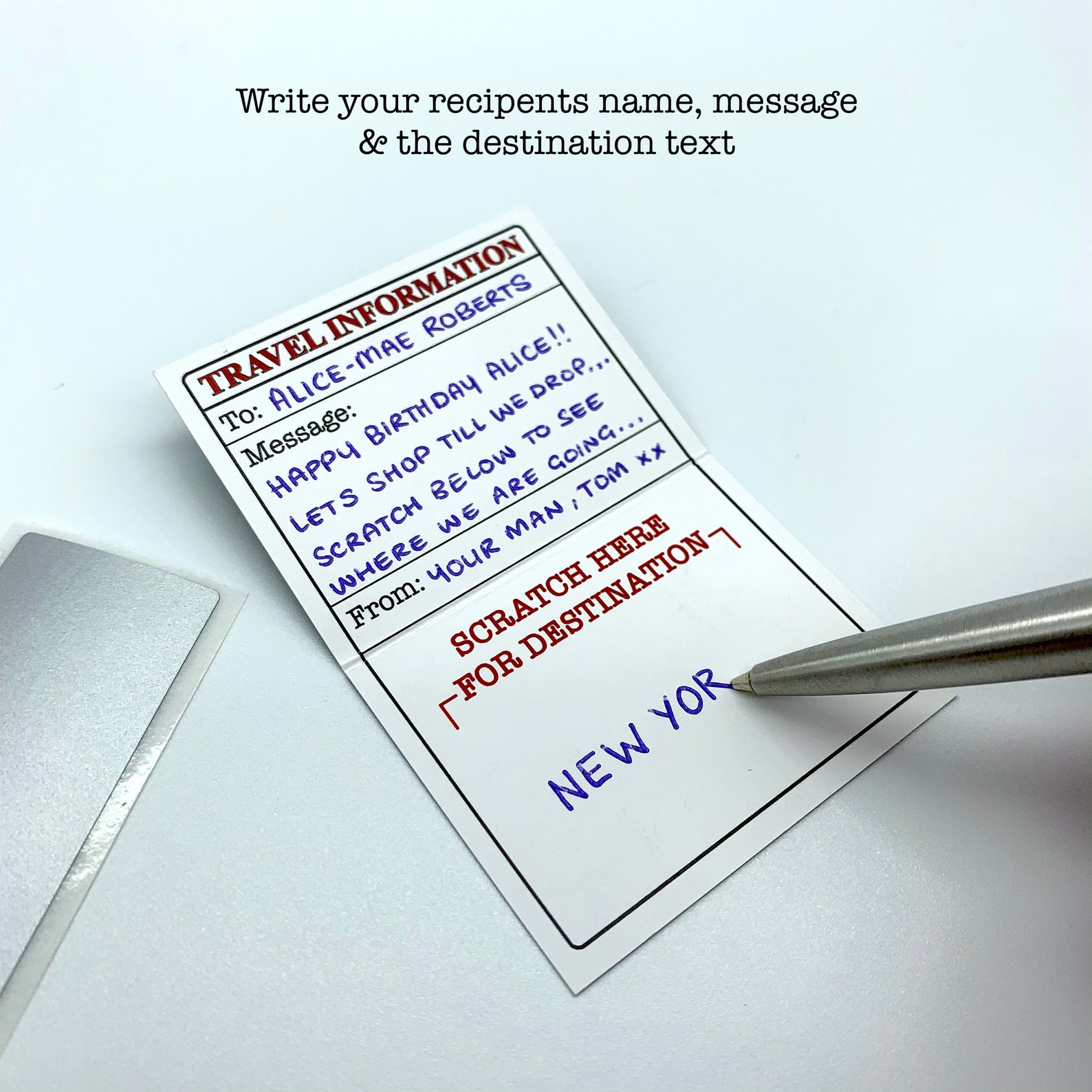 DIY Surprise Mini GOLD Foil USA Passport & Mini Suitcase Reveal Gift ...