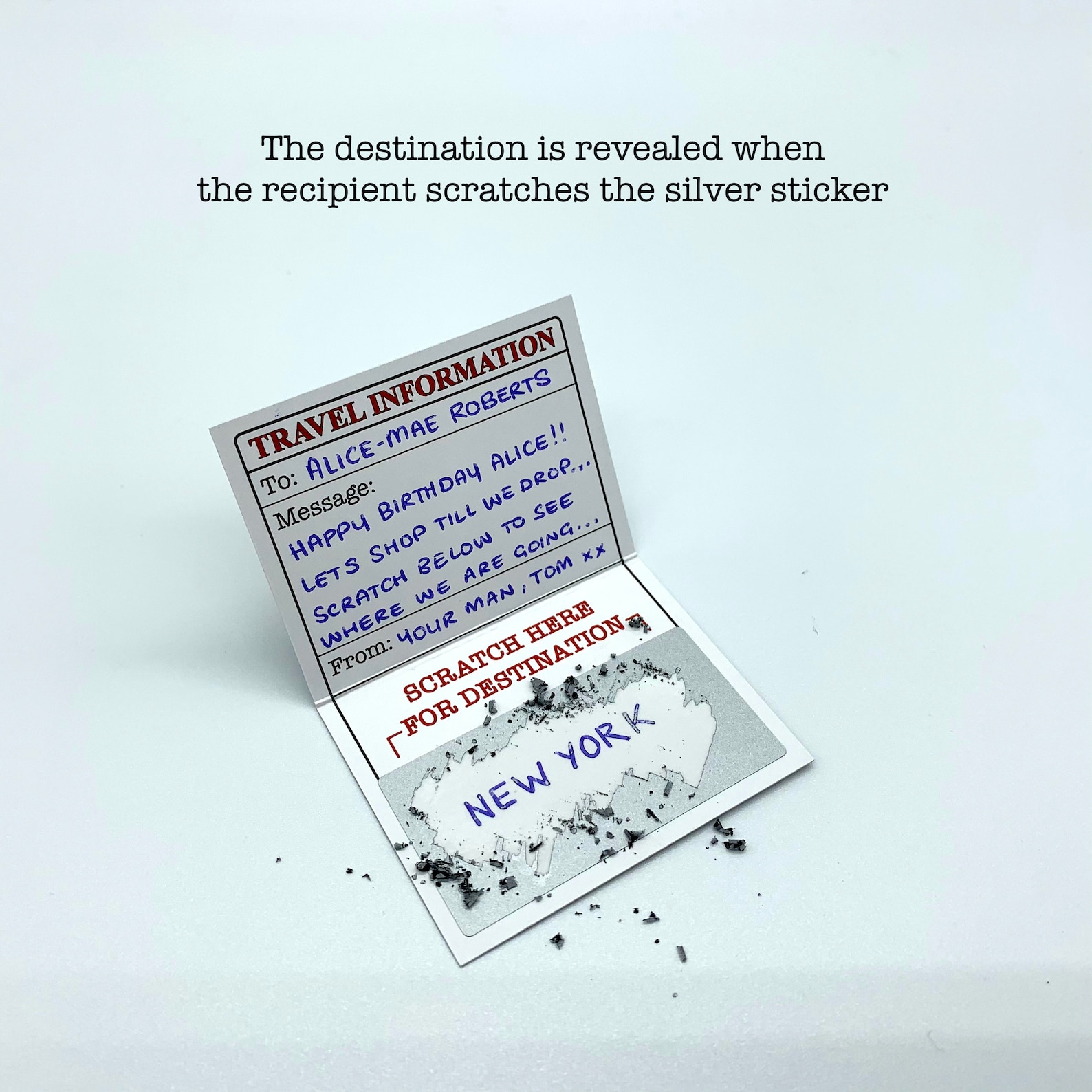 DIY Surprise Mini GOLD Foil USA Passport & Mini Suitcase Reveal Gift ...