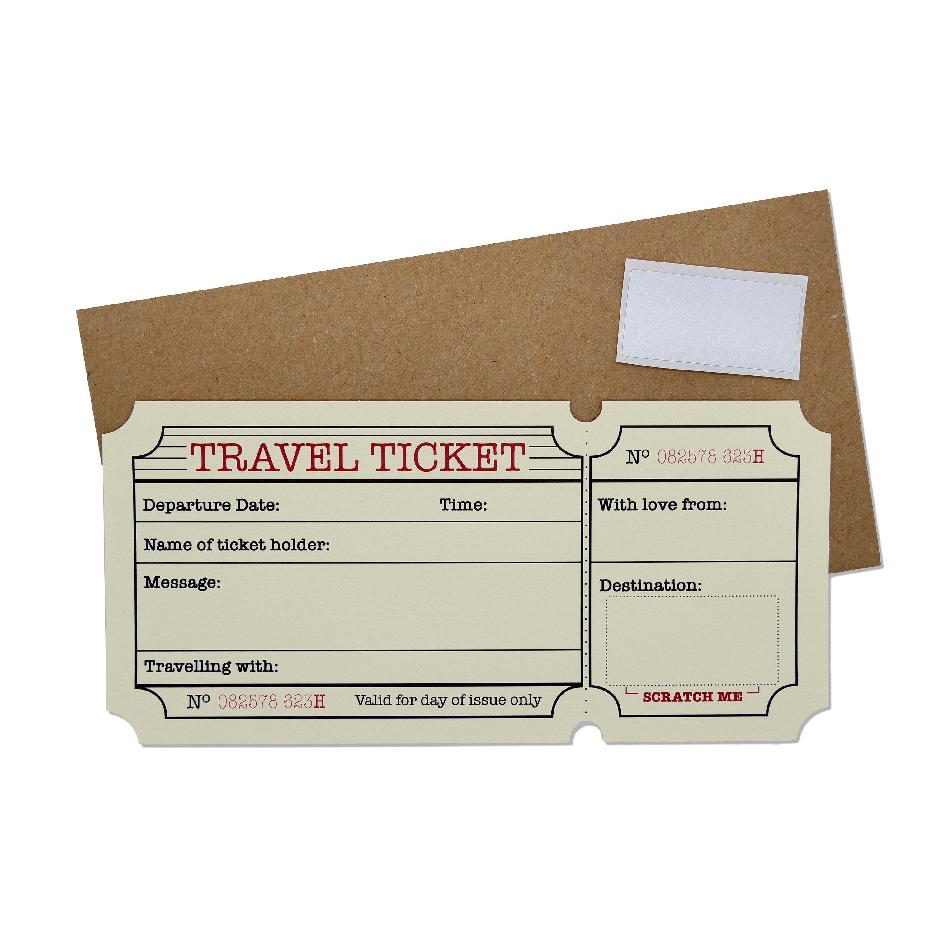 Vintage Plane Ticket