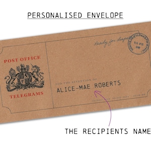 Personalised Vintage Style Telegram - Etsy UK