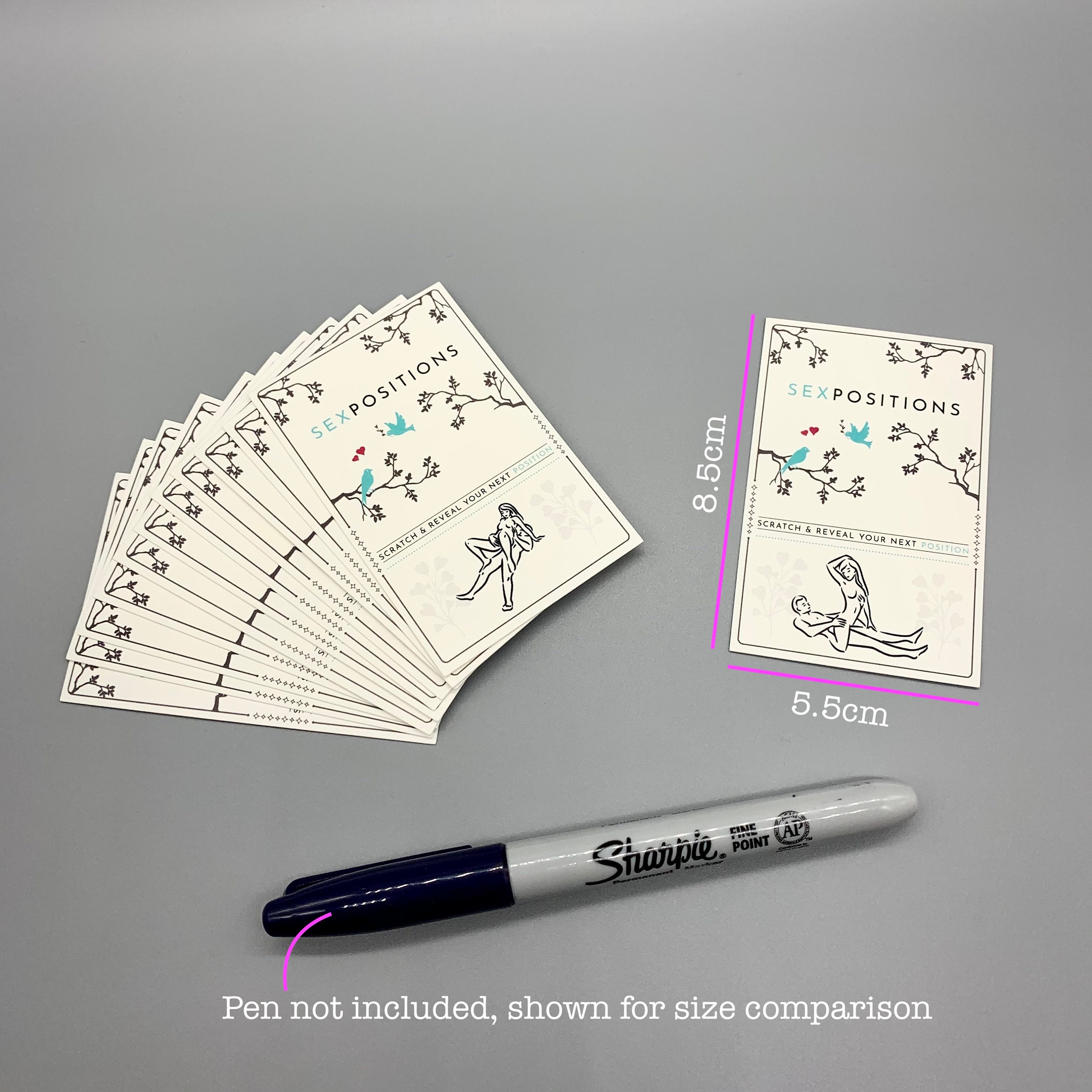12 X SEX POSITION Lockdown Lover Scratch Cards Classy Rude | Etsy