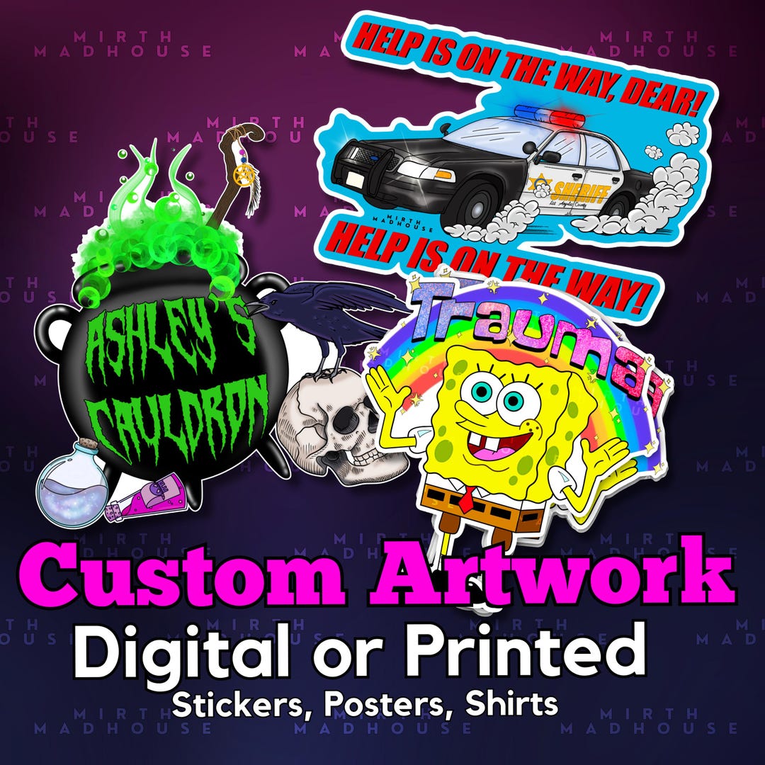 Custom Artwork, T-shirts, Stickers, Posters & Digital Downloads ...