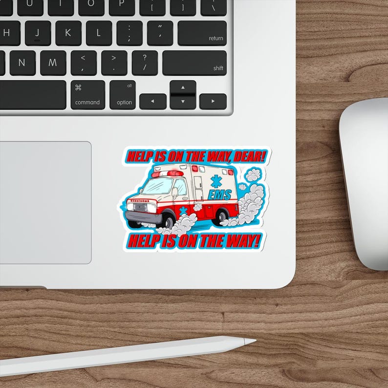 Ambulance EMS Sticker | First Responder Stickers | Mirth Madhouse Kiss ...