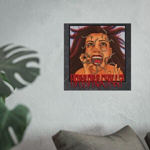 Horror Art Print | Gothic Artist Self-portrait Poster | Creepy Wall ...