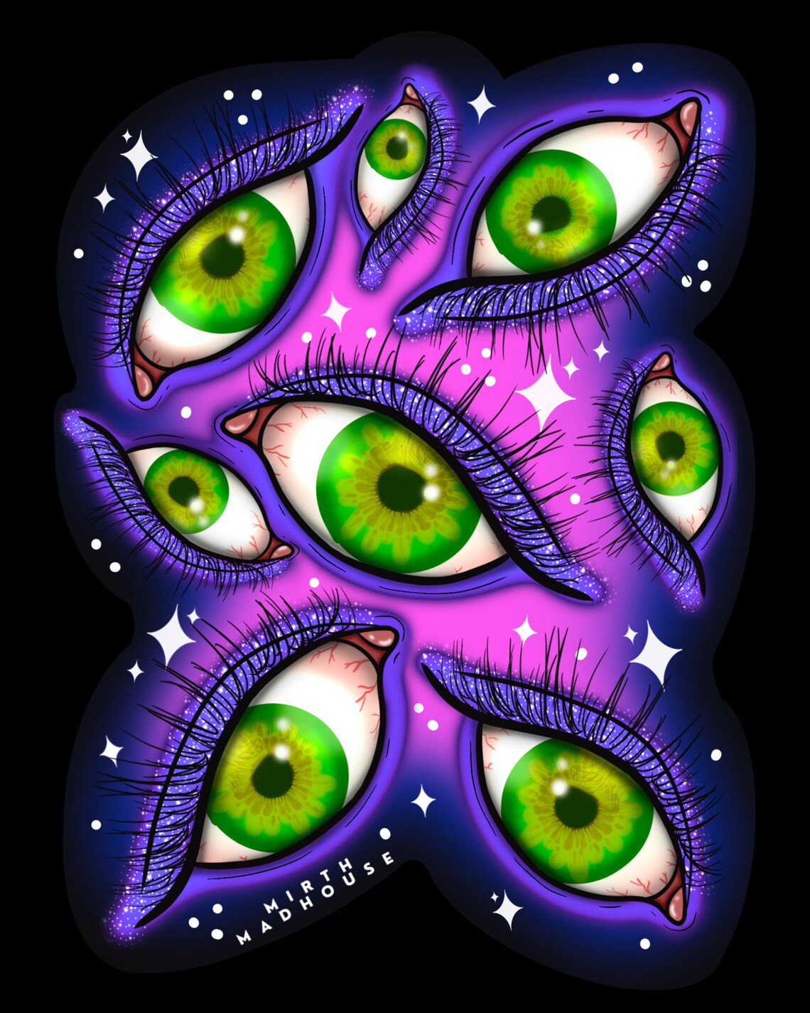 Psychedelic Eye Poster | Trippy Art Print | Colorful Surreal Wall Art ...