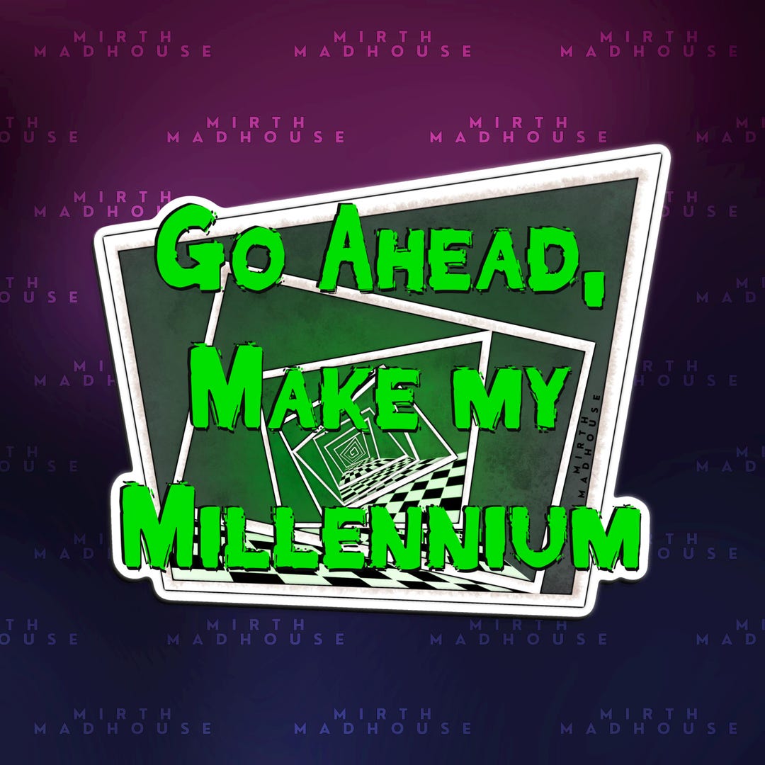 Beetlejuice Themed Sticker | Make My Millennium Stickers | Halloween ...