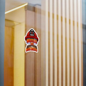 Firefighter Muscles and Mustaches Sticker | First Responder Stickers ...