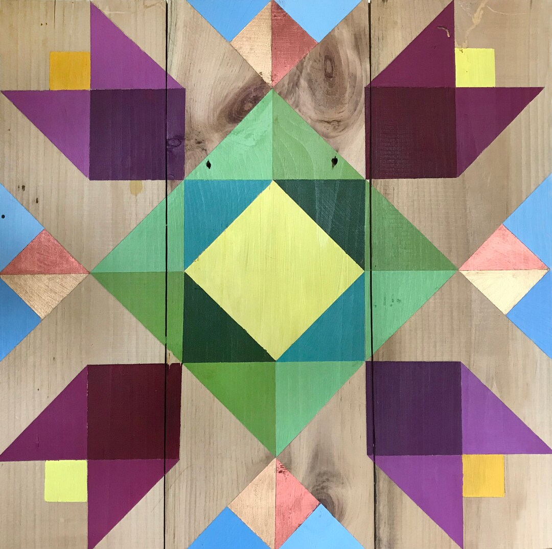 Barn Quilt Painting Kit With Reclaimed Barn Wood: TULIPS - Etsy