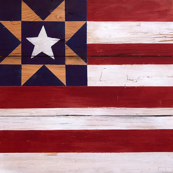Barn Quilt Flag - Etsy