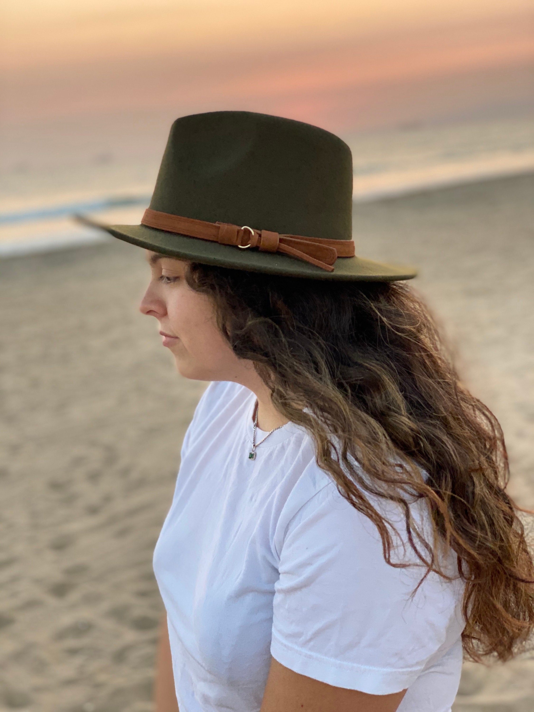 Sombrero de fieltro ranchero, sombrero de fieltro de lana clásico ...