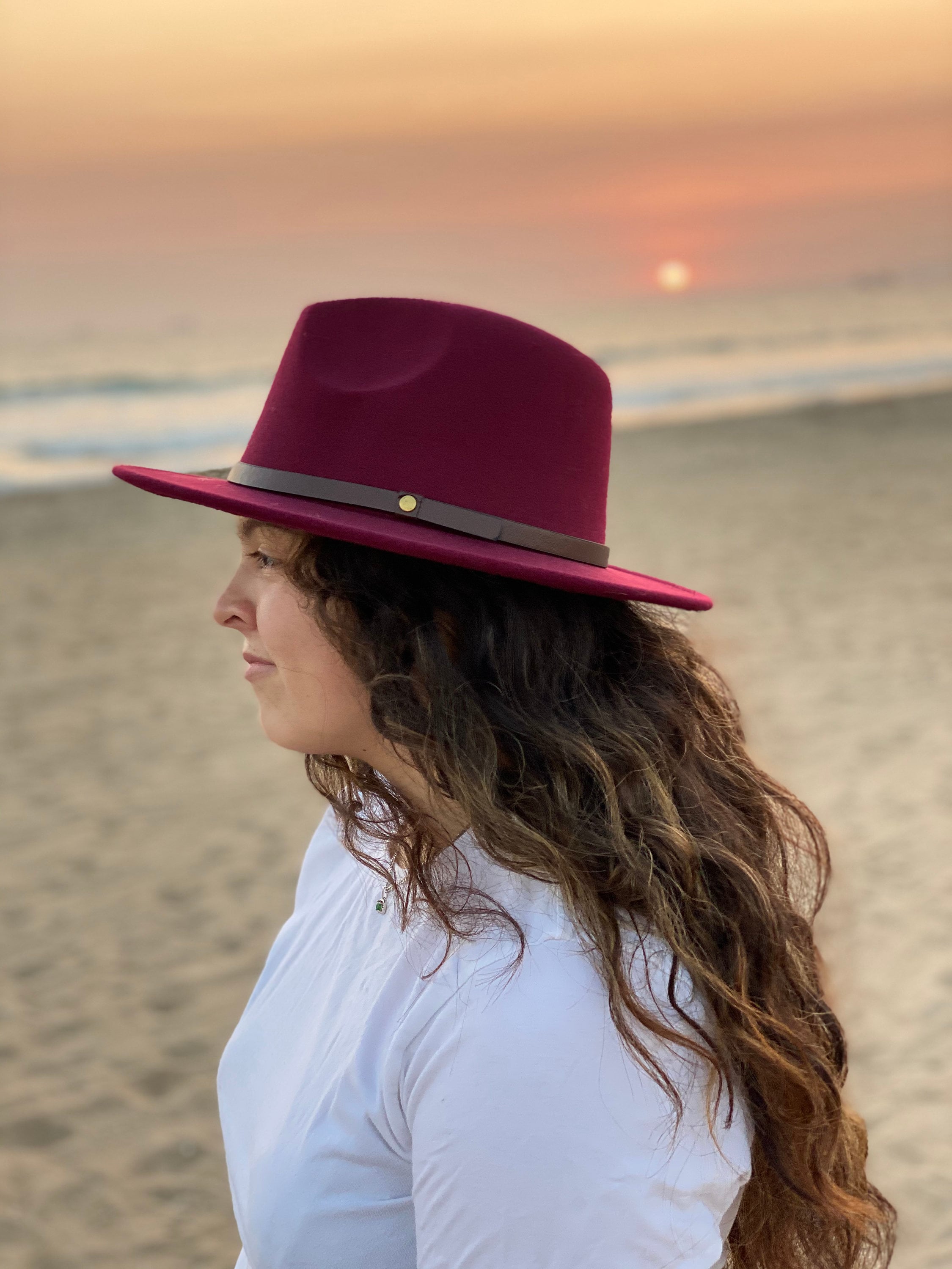 Sombrero de fieltro ranchero, sombrero de fieltro de lana clásico ...