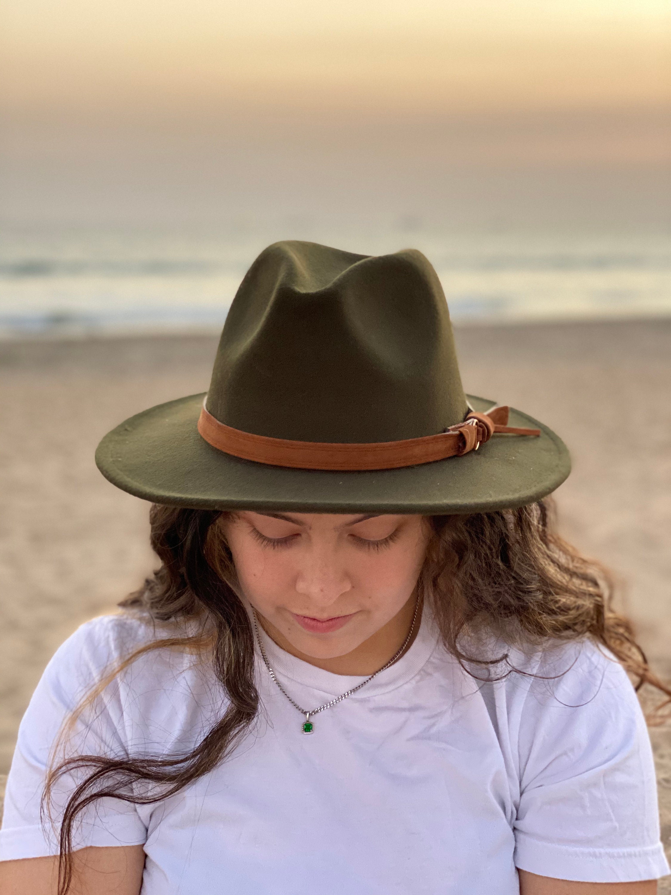 Sombrero de fieltro ranchero, sombrero de fieltro de lana clásico ...