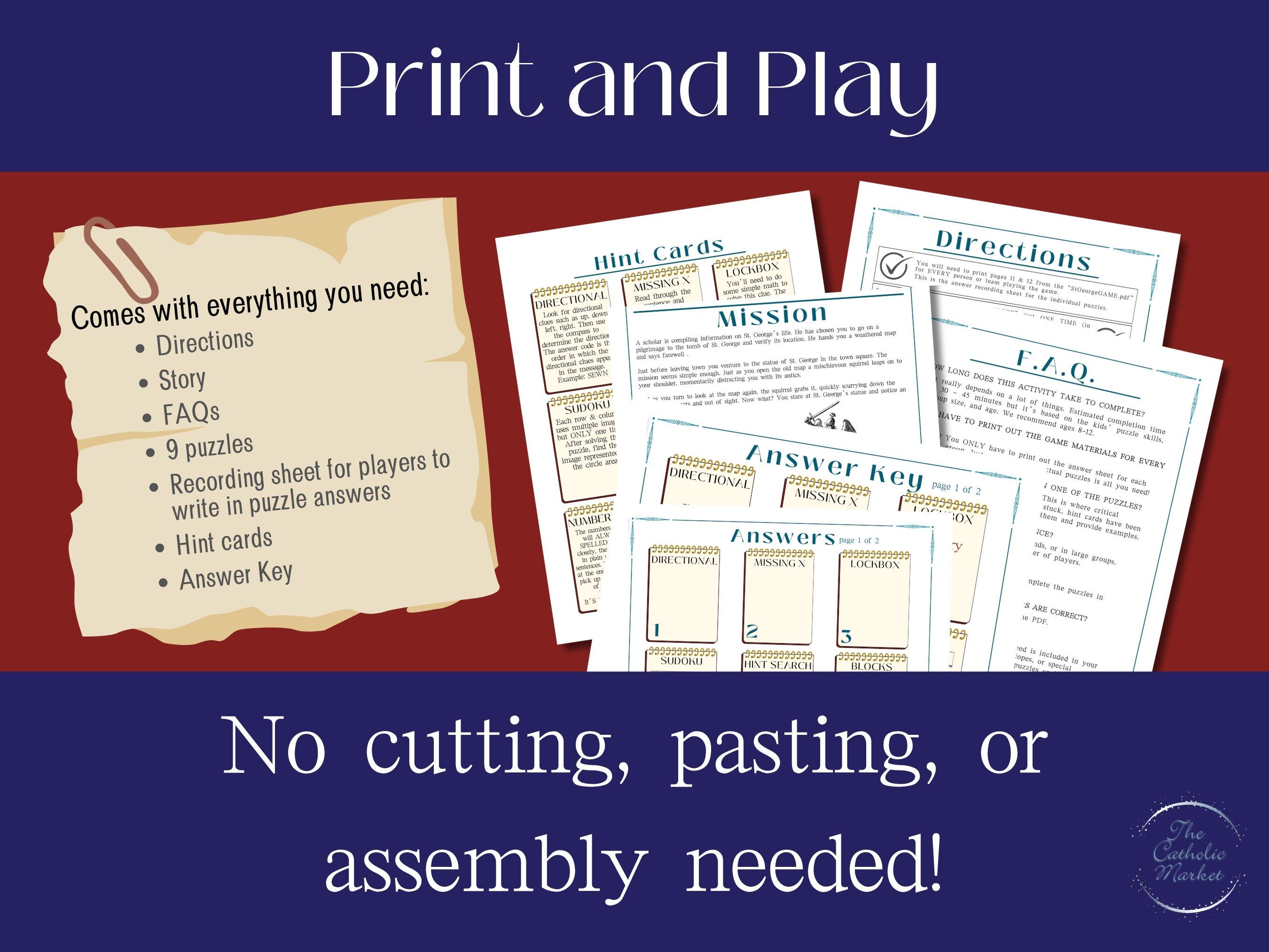 Escape Room for Kids | Printable Kit | St Joan of Arc | Kids Puzzle ...