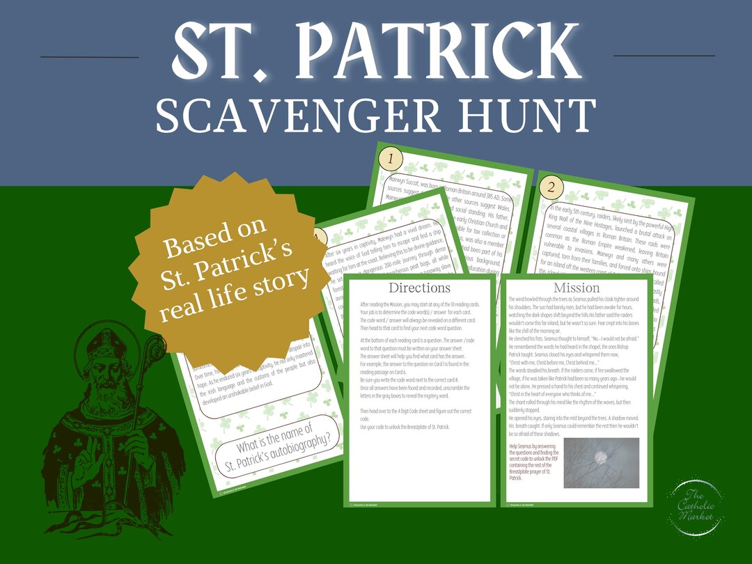 St Patricks Day Game | Scavenger Hunt | Reading Comprehension ...