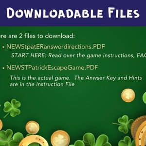 Escape Room for Kids | Printable Kit | St Patricks Day | Kids Puzzle ...