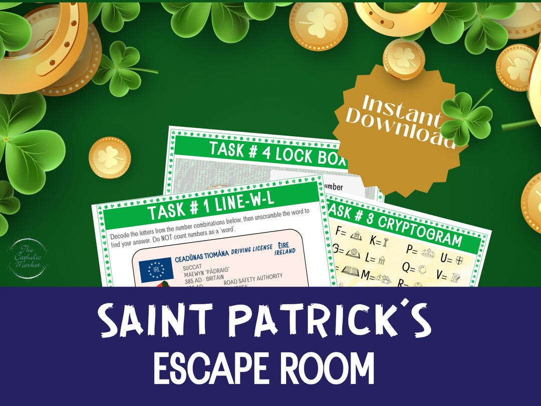 Escape Room for Kids | Printable Kit | St Patricks Day | Kids Puzzle ...