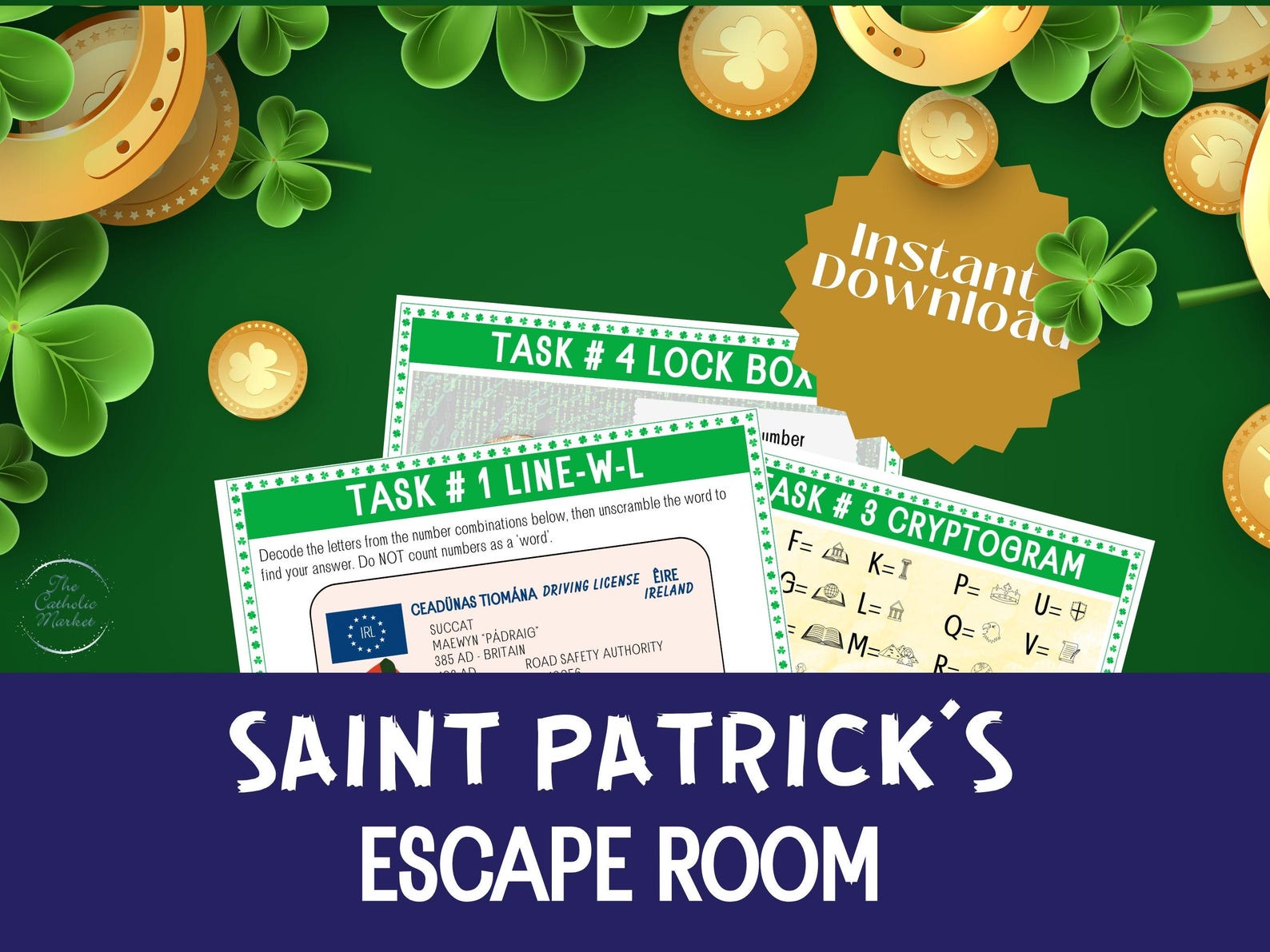 Escape Room for Kids | Printable Kit | St Patricks Day | Kids Puzzle ...