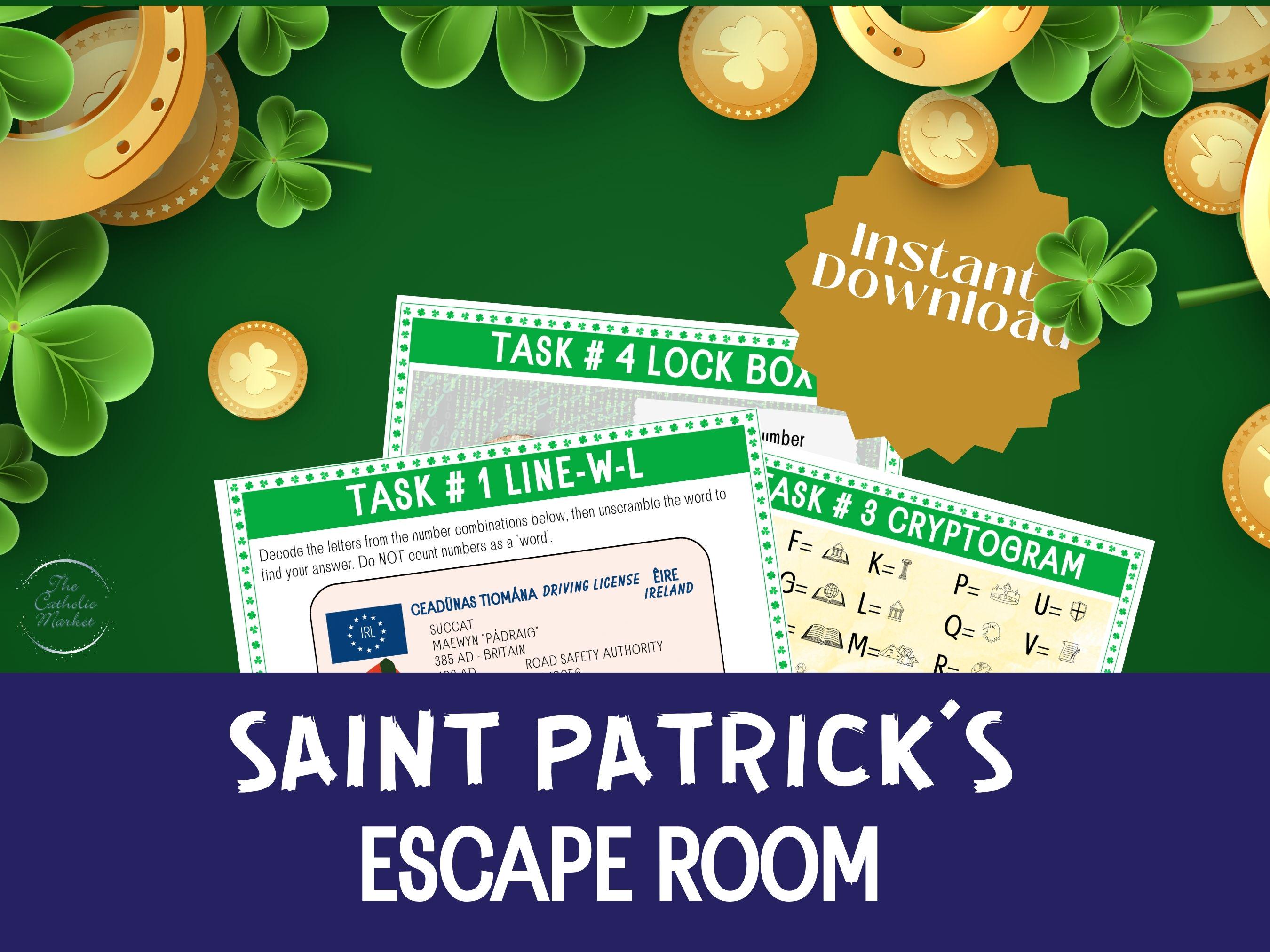 Escape Room for Kids | Printable Kit | St Patricks Day | Kids Puzzle ...