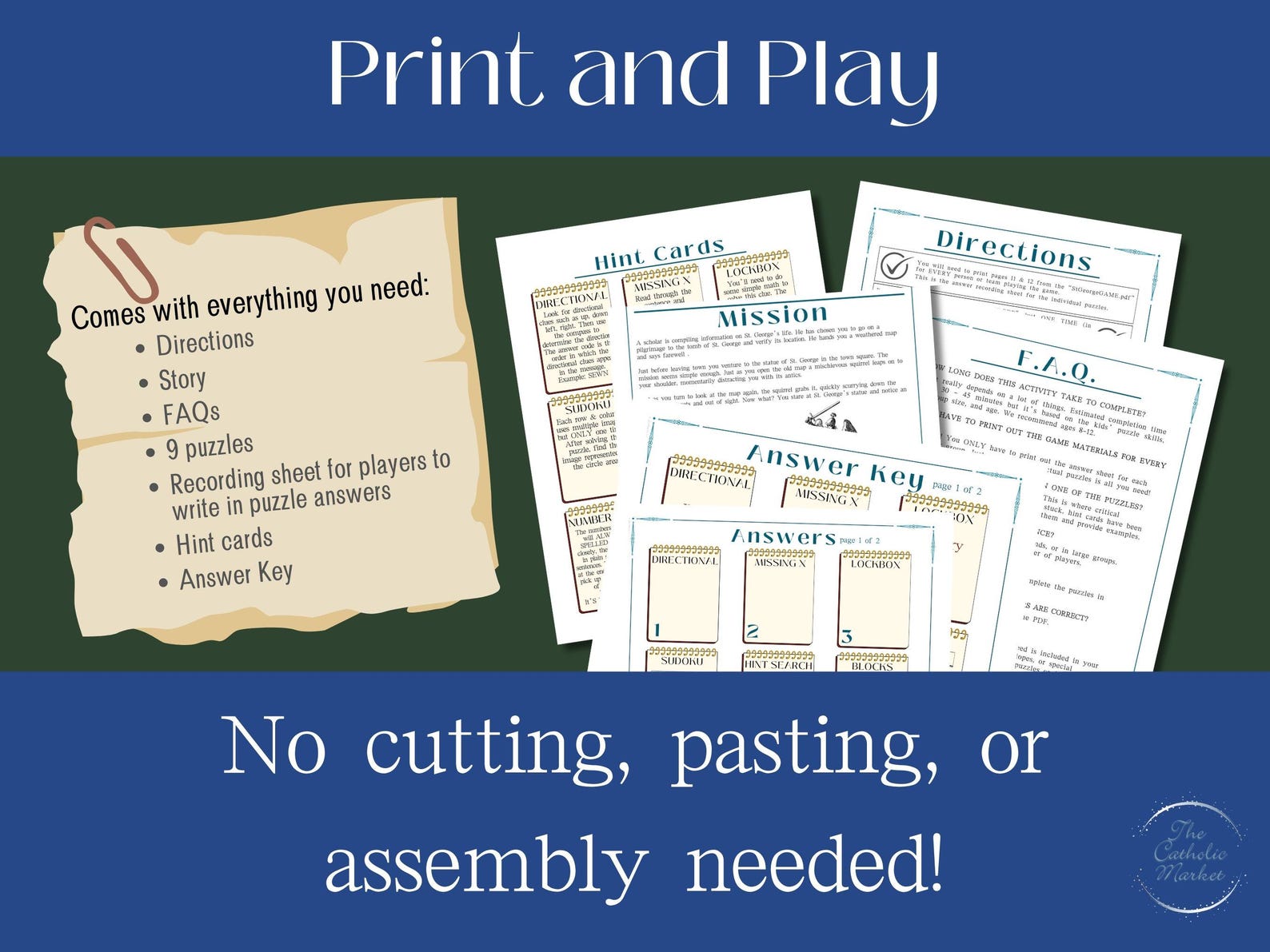 Escape Room for Kids | Printable Kit | St George the Dragonslayer ...