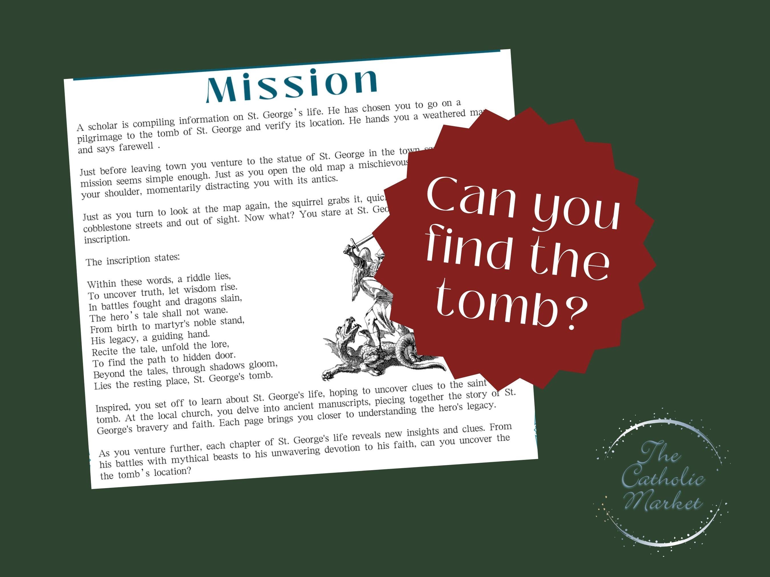 Escape Room for Kids | Printable Kit | St George the Dragonslayer ...