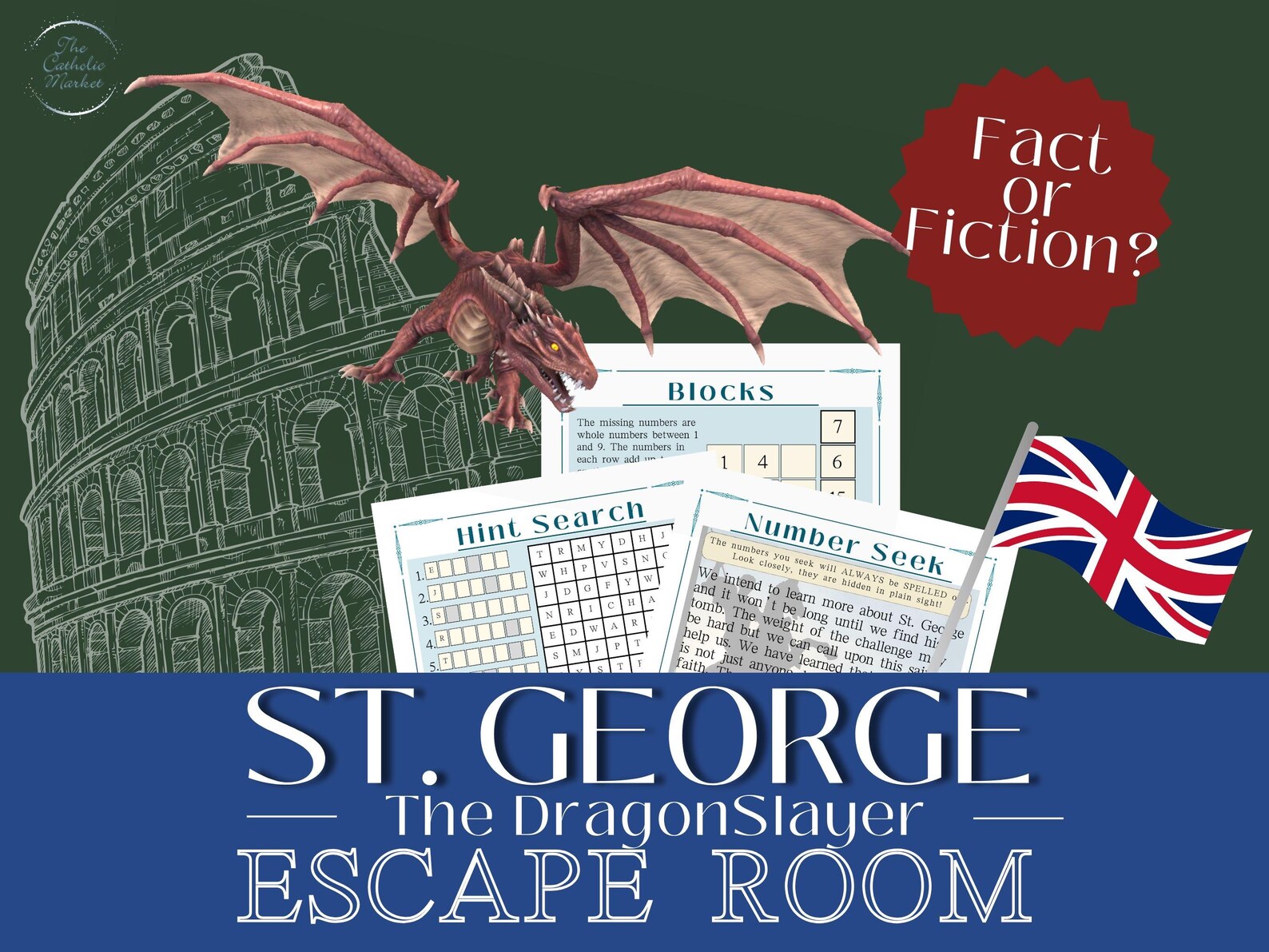 Escape Room for Kids | Printable Kit | St George the Dragonslayer ...