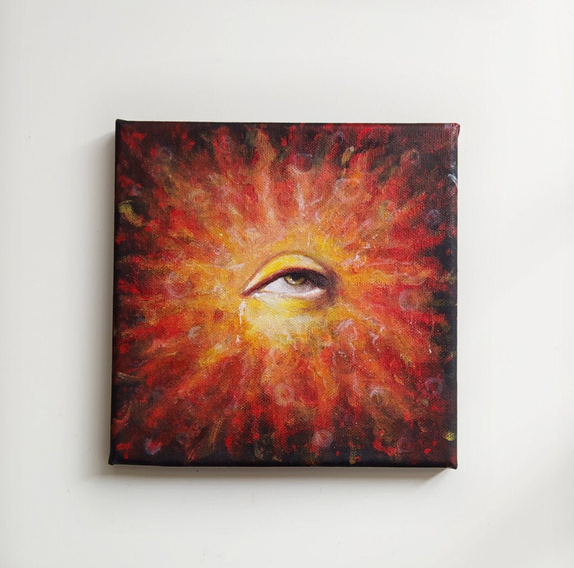 Abstract Eye Painting on Canvas - Etsy