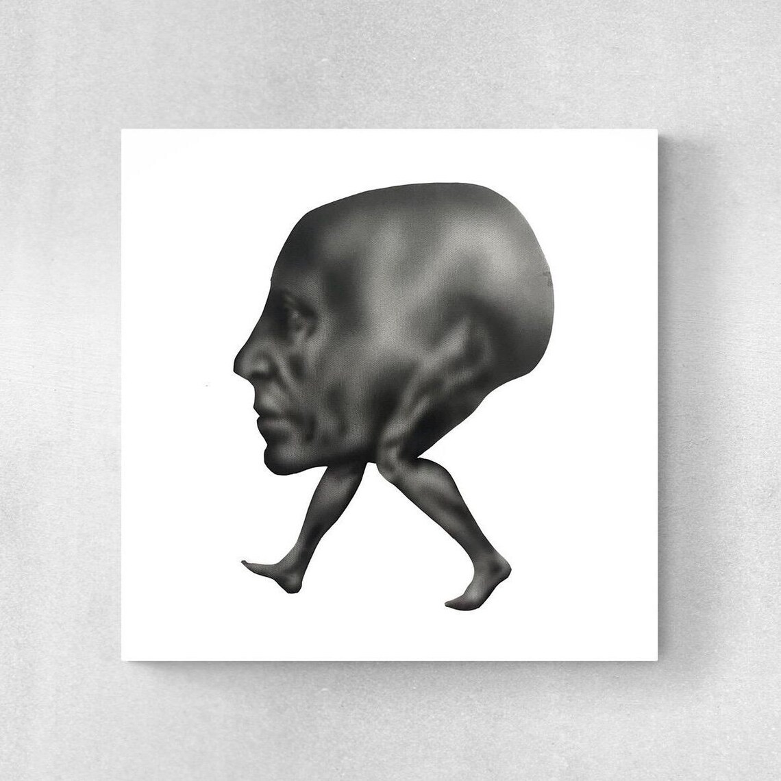 Surreal Airbrush Artwork - Anthropomorphic Walking Head | Unique ...