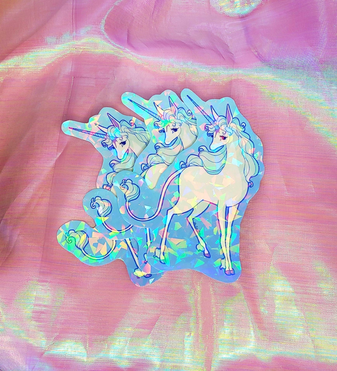 Jumbo 4 Inch Unicorn Head Turn Unicorn Holographic Sticker - Etsy