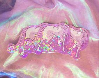 Jumbo 4 Inch TLU the Last Unicorn Pastel Pink Center Head | Etsy