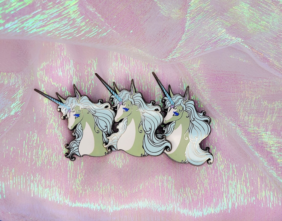 2 Inch Unicorn Head, Unicorn Hard Enamel Pin - Etsy