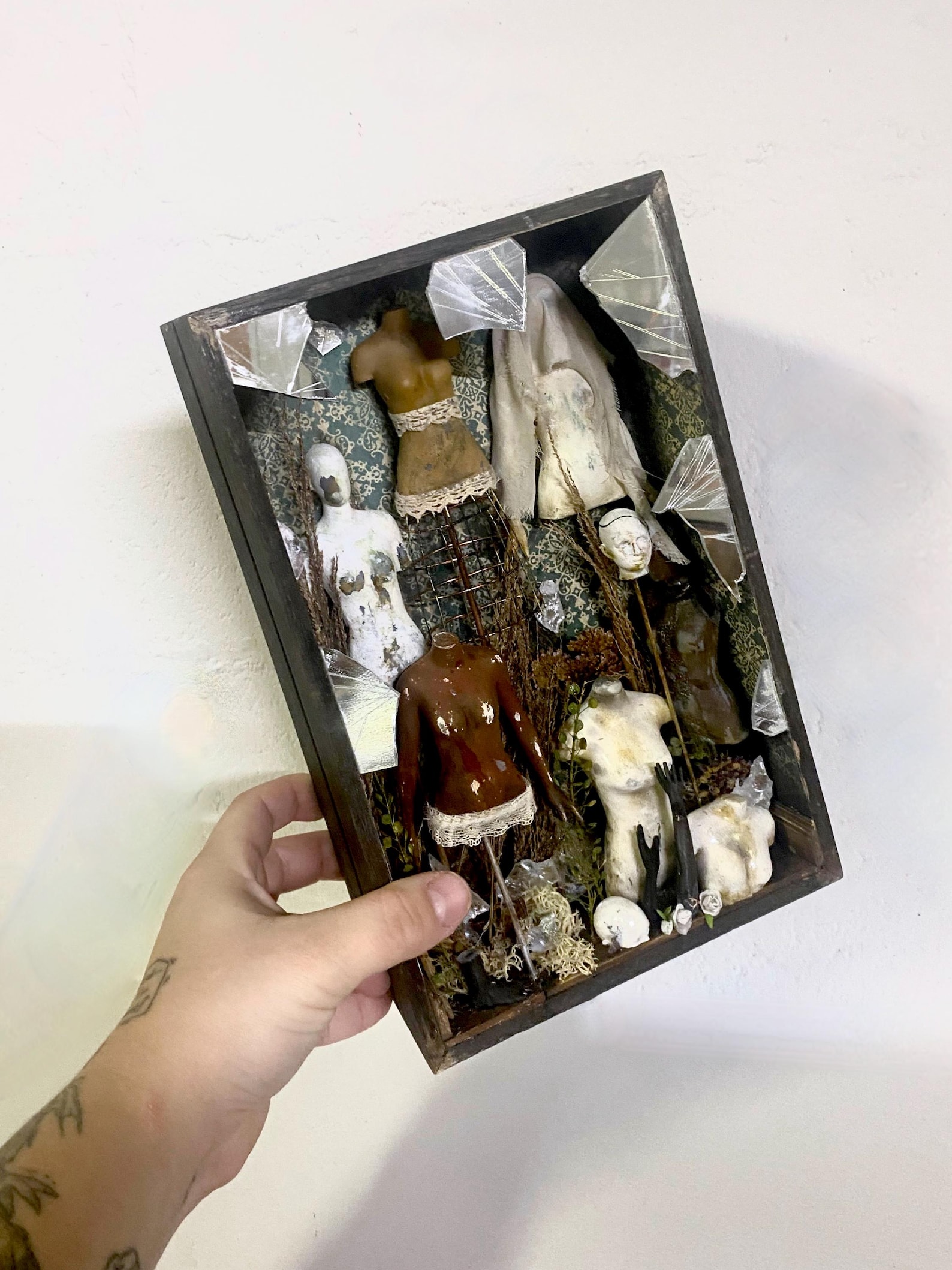 Miniature Artwork, Shadow Box Diorama, Scale Model Tailor Dummies - Etsy