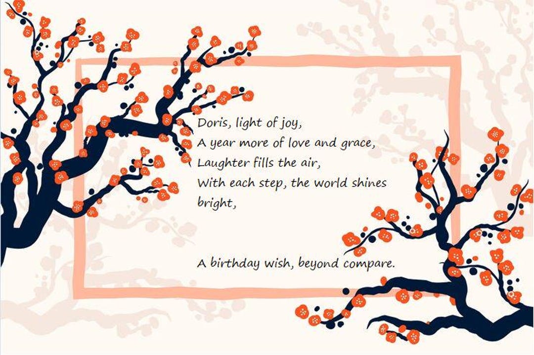 Custom Personalized Tanka Poem | Unique Japanese Poetry for Gifts ...